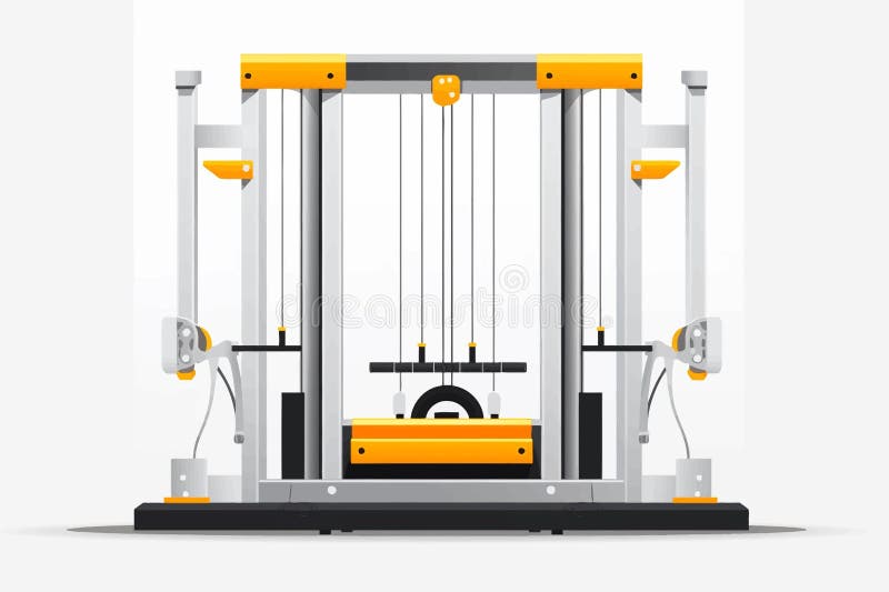 Cable Crossover Machine Isolated Vector Style Illustration Stock Vector ...