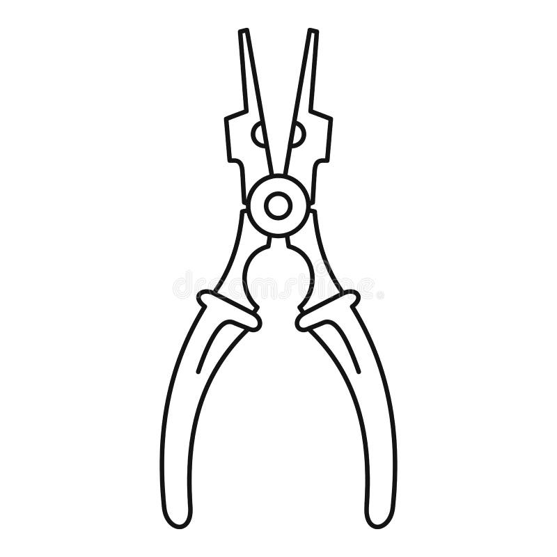 Electric Wiring Icons Set, Outline Style Stock Vector - Illustration of ...