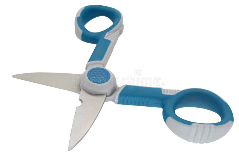 Cable Cutter Scissors Isolated on White Stock Image - Image of ...