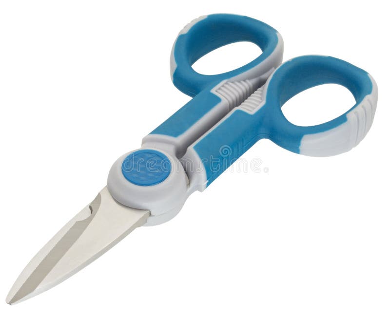 Cable Cutter Scissors Isolated on White Stock Image - Image of industry ...