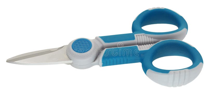 Cable Cutter Scissors Isolated on White Stock Photo - Image of isolated ...
