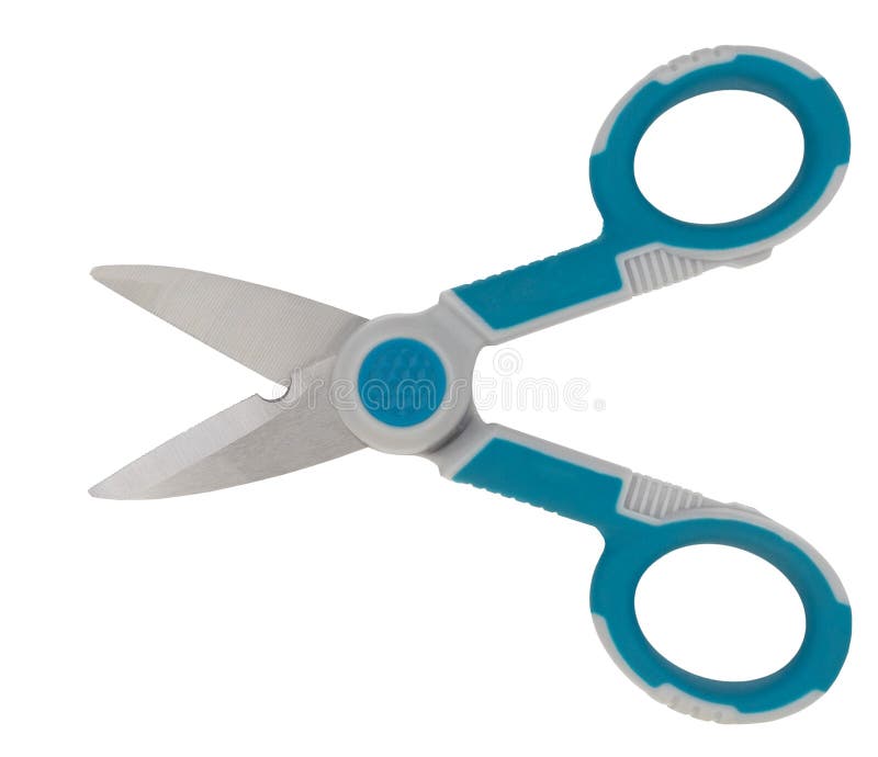 Cable Cutter Scissors Isolated on White Stock Image - Image of cutter ...