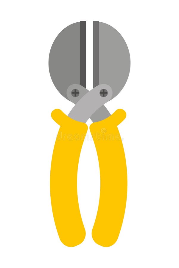 Cable Cutters Isolated Icon Design Stock Illustration - Illustration of ...