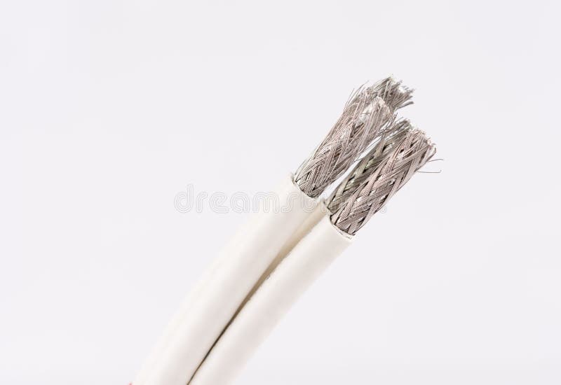 Cable for Digital TV, Cable TV,Data Cable on White Stock Photo - Image ...