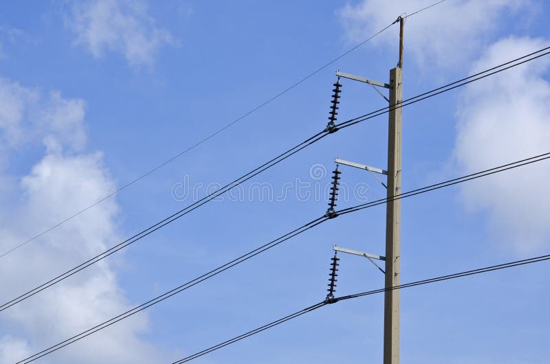 Cable for Distribute Electric Power Stock Photo - Image of channel ...