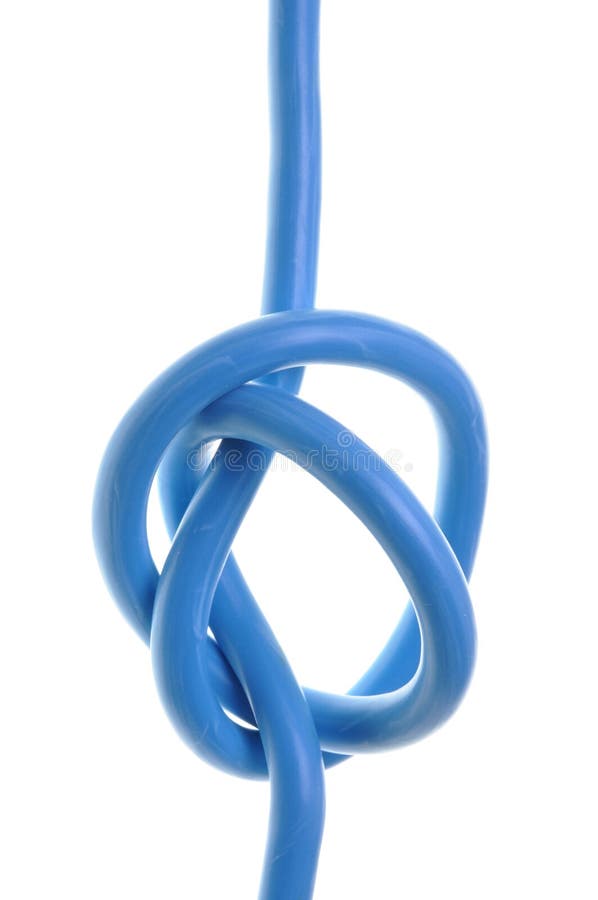 Cable eléctrico azul foto de archivo. Imagen de potencia - 35929238