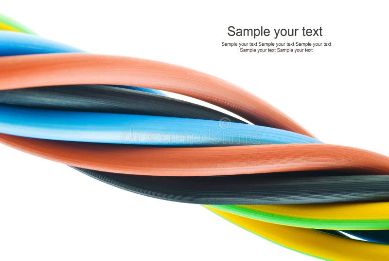 Cable eléctrico trifásico imagen de archivo. Imagen de electricidad ...