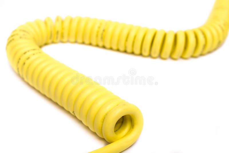 Cable Usbc Revuelto Aislado En Fondo Blanco Imagen de archivo - Imagen ...