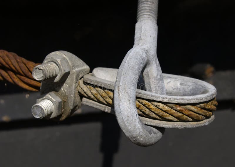Cable end stock photo. Image of cable, secure, nuts, fasten - 1927514