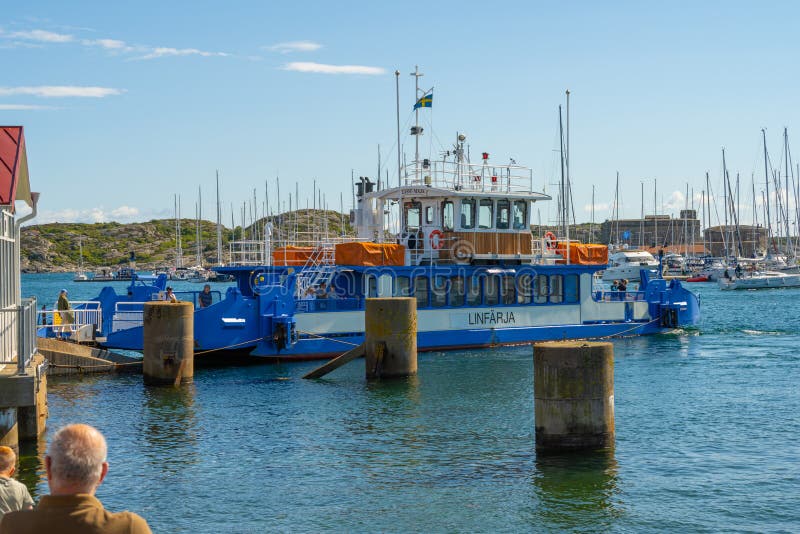 Cable Ferry Lasse-Maja Crossing between Marstrand and the Mainland ...