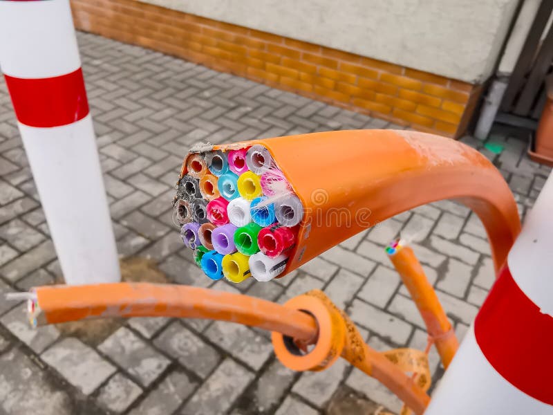 Cable for fiber optic stock image. Image of lines, connect - 278134675