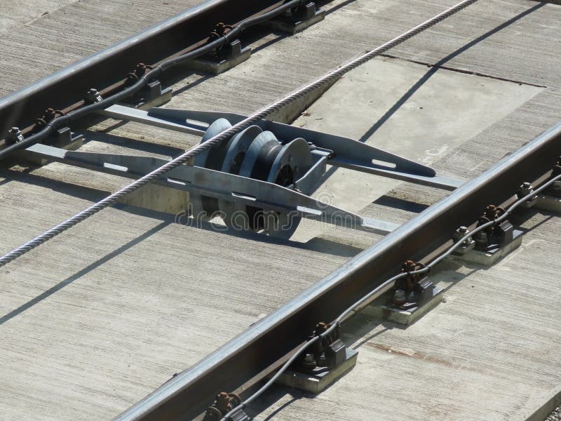 Cable guiding system stock photo. Image of engineering - 181561728