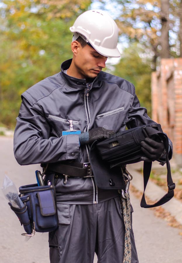 Cable guy stock photo. Image of industry, communication - 47290420