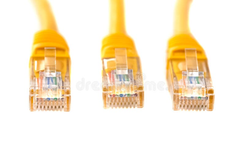 Cable Head into Head Rj45,network,RJ45,plug. Stock Photo - Image of ...