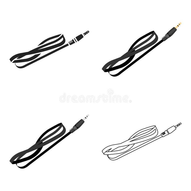 Cable Icon In Cartoon Style Isolated On White Background. Personal ...