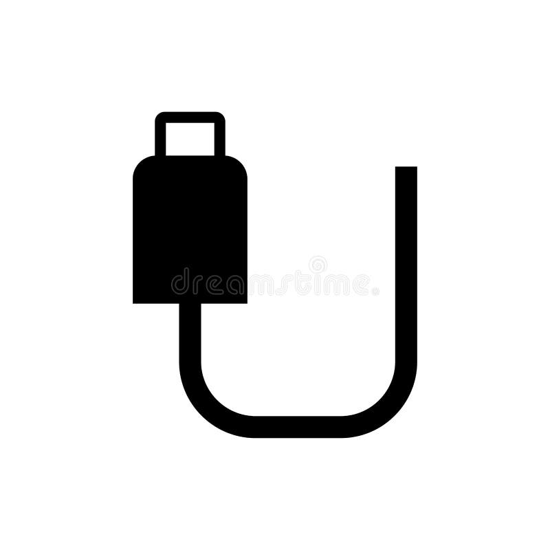 Cable Icon Flat Vector Template Design Trendy Stock Vector ...