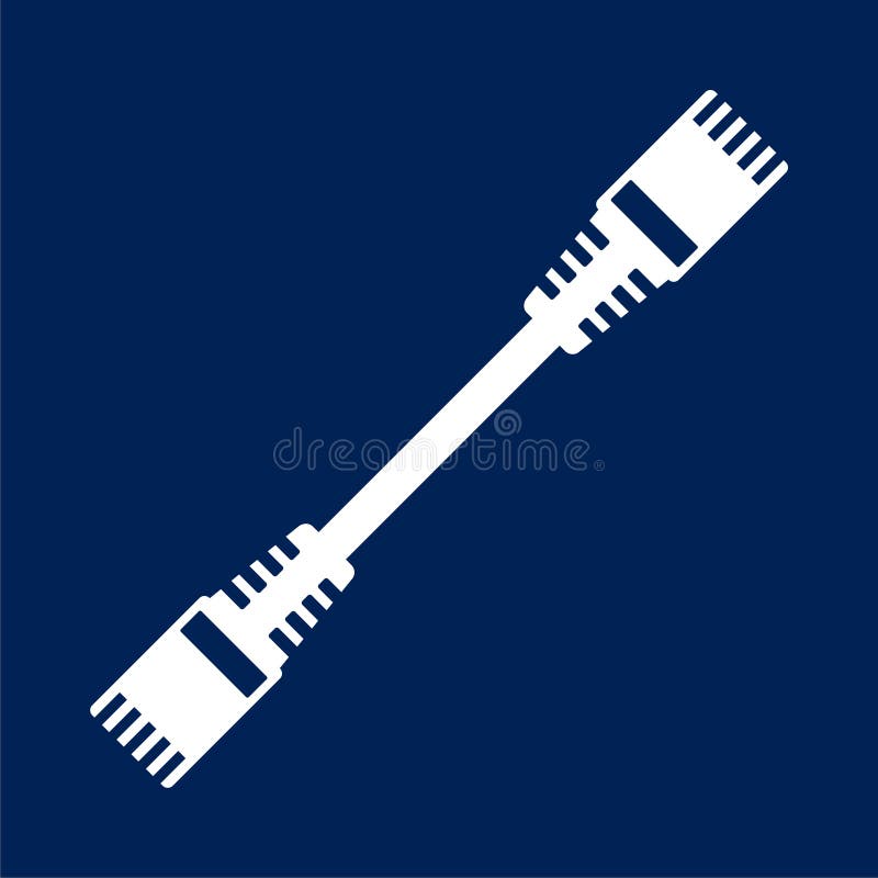 Cable icon stock vector. Illustration of plug, monitor - 145597321