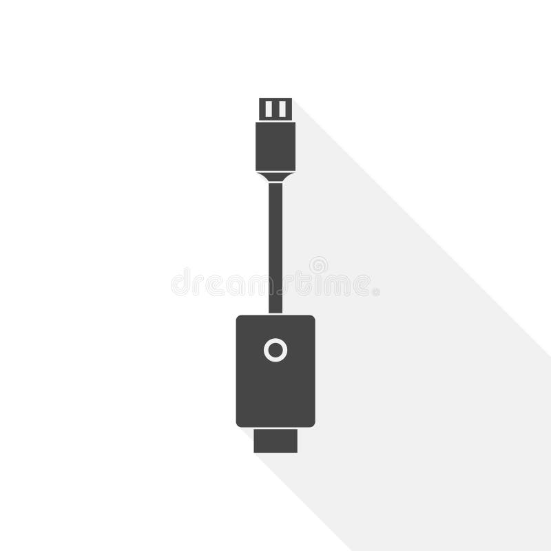 Cable icon stock vector. Illustration of sink, attached - 145597479