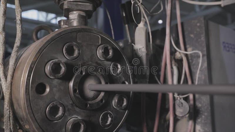 Automatic Wire Insulation Process. Industrial Interior in a Modern ...