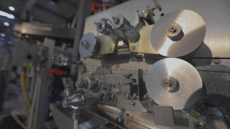 Cable Insulation Process in the Factory Close-up. Cable Insulation ...