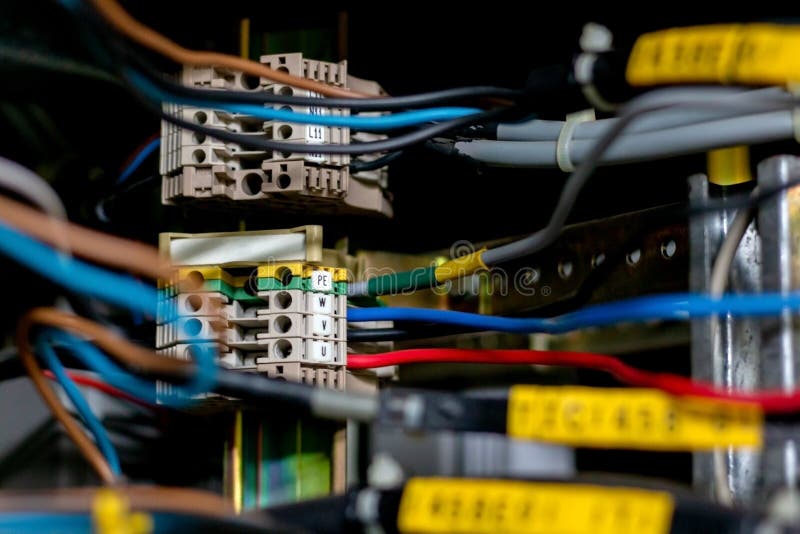 Cable jump to terminal stock image. Image of electronics - 262282275