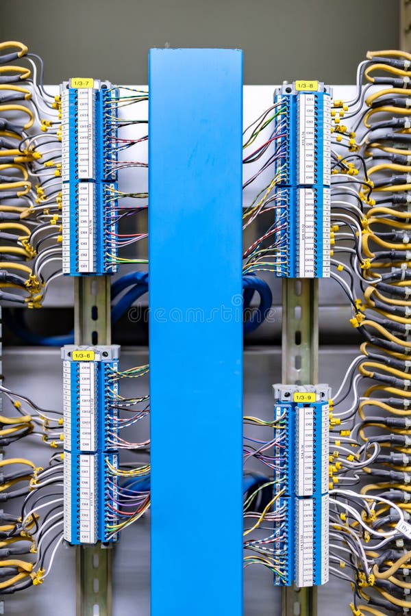 Cable Jump To Terminal in Panel Stock Image - Image of motor, circuit ...