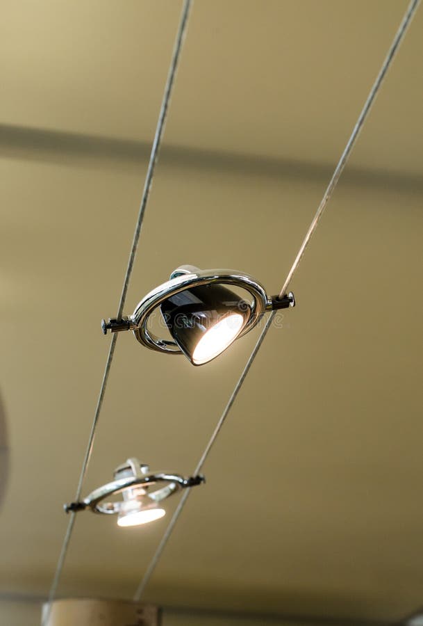 Cable lamp stock image. Image of interior, hanging, objects - 43606321