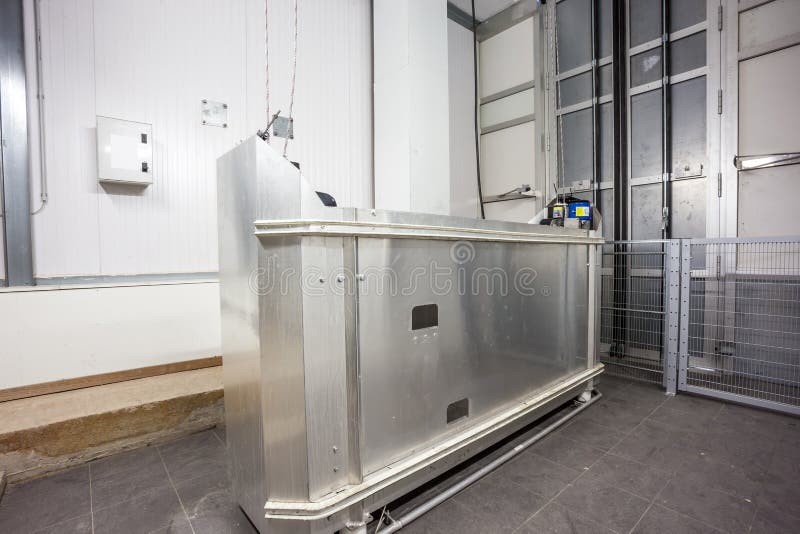 Cable lift cage stock photo. Image of equipment, housing - 92406736