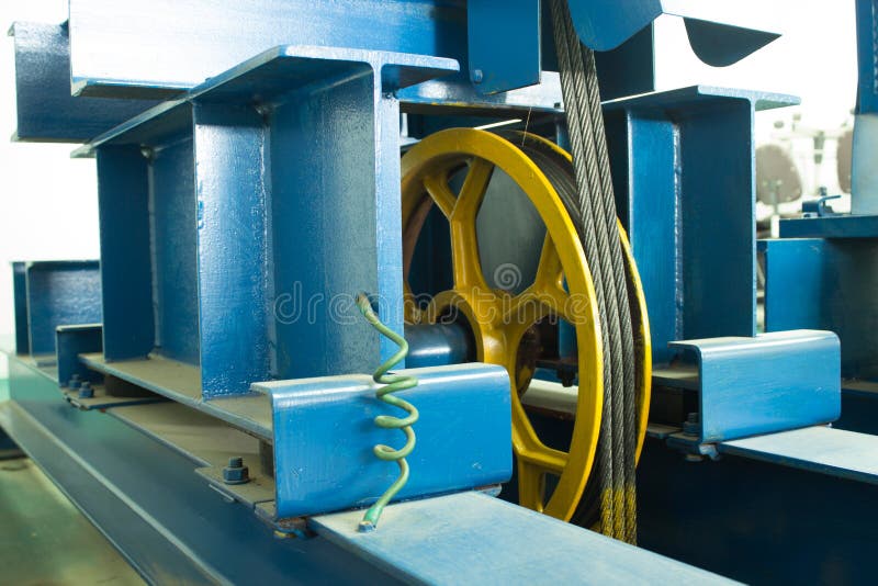 Inside Elevator Shaft. Lift Top View Stock Image - Image of built ...