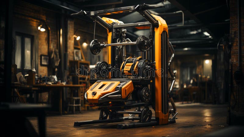 Cable Machine Attachments for Gym Stock Illustration - Illustration of ...