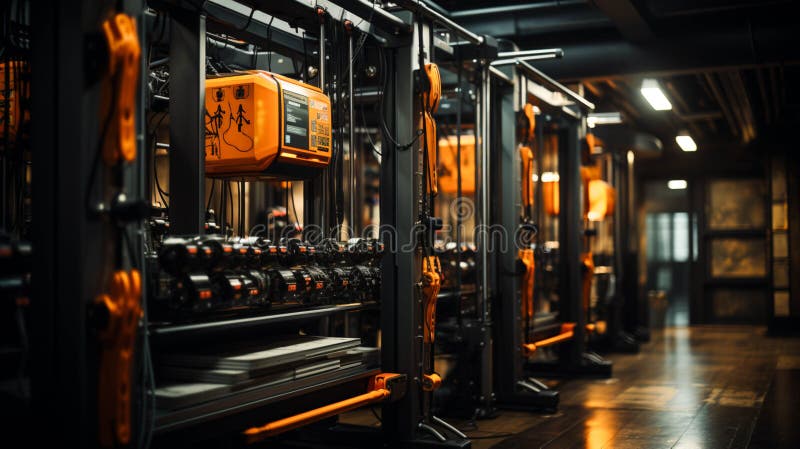 Cable Machine Attachments for Gym Stock Illustration - Illustration of ...