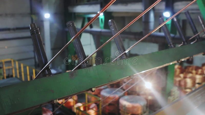 Cable Manufacturing Process. Copper Cable Macro Frame. Cable ...