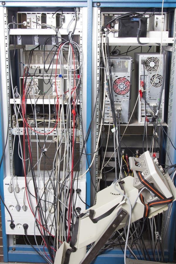 Cable Mess in Nuclear Laboratory Stock Photo - Image of precision, data ...