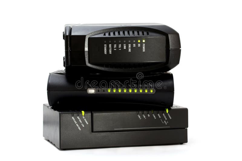 MTA cable modem stock photo. Image of computer, binary - 781084