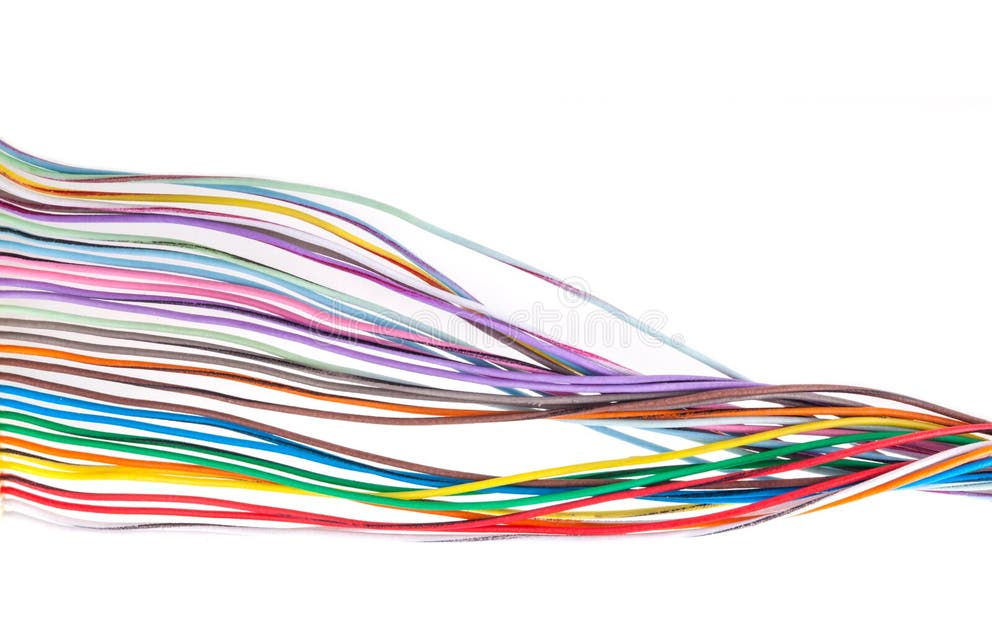 Cable multicolor imagen de archivo. Imagen de modelo - 36533015