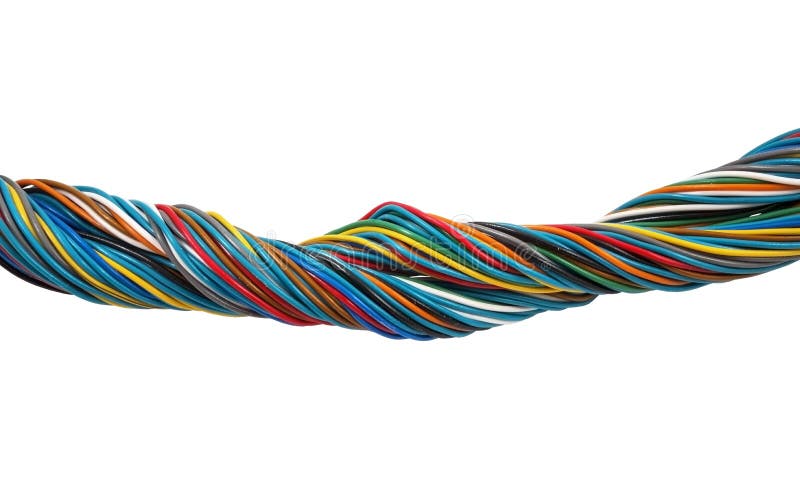 Cable multicolor imagen de archivo. Imagen de objetos - 39899587