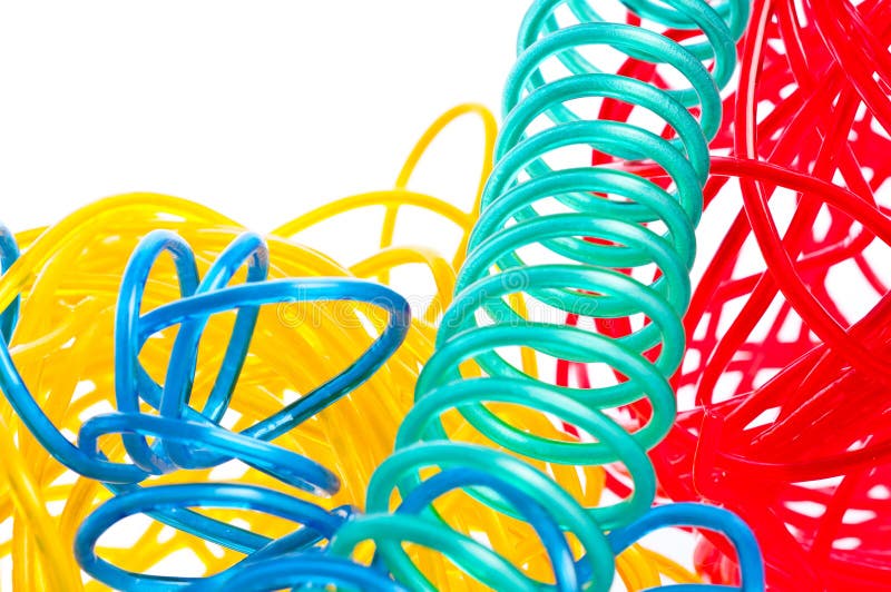 Cable Multicolor Del Ordenador Aislado En Blanco Imagen de archivo ...