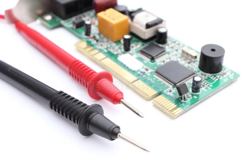 Multimeter and Circuit Board Stock Image - Image of equipment ...
