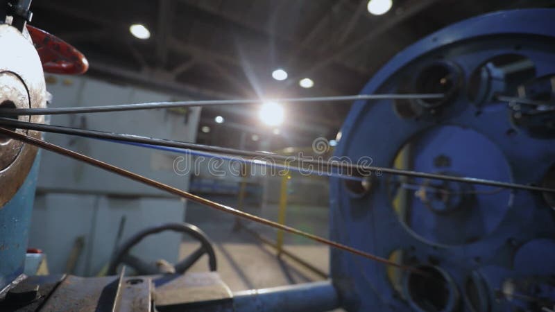 Cable Plexus Close-up, Cable Manufacturing Process in a Modern Factory ...