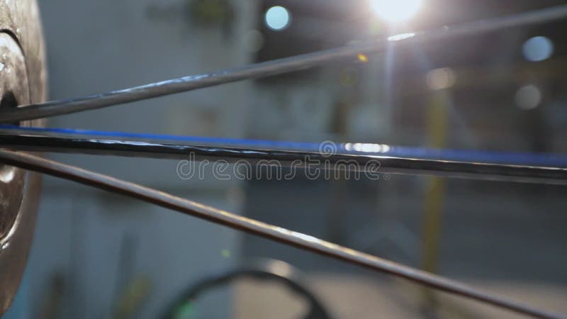Cable Plexus Close-up, Cable Manufacturing Process in a Modern Factory ...
