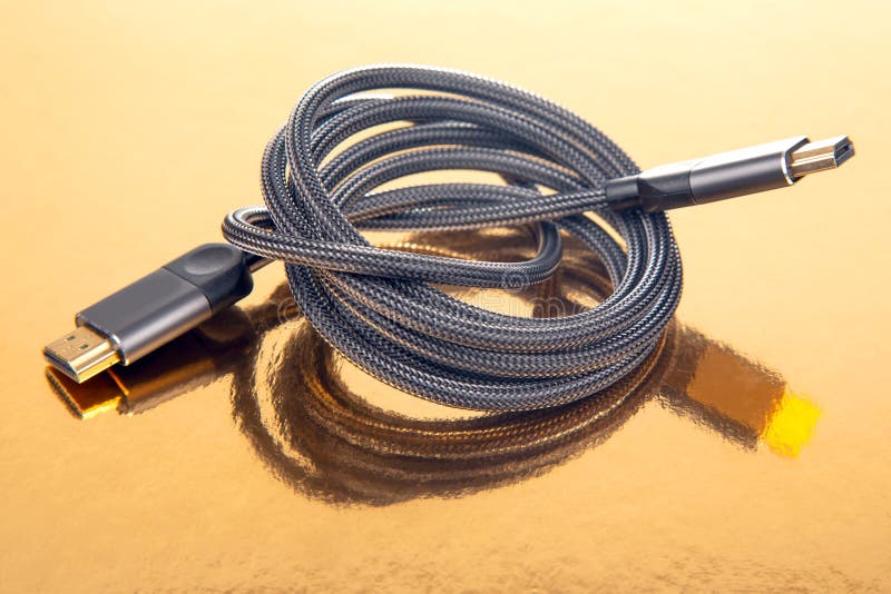 Cable with Plug Connector for Modern Gadgets Stock Photo - Image of ...