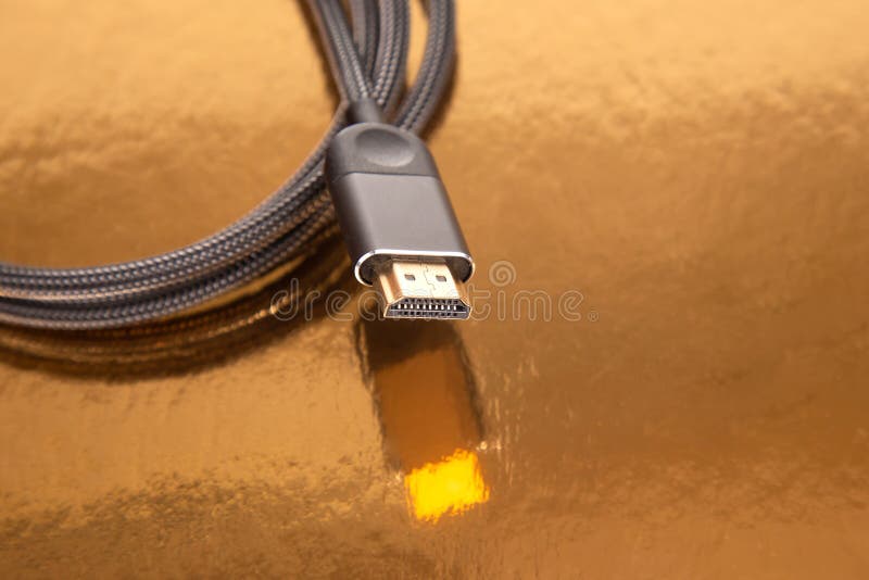 Cable with Plug Connector for Modern Gadgets Stock Photo - Image of ...