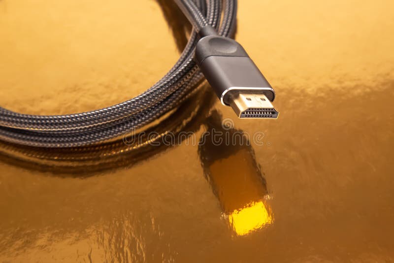 Cable with Plug Connector for Modern Gadgets Stock Image - Image of ...