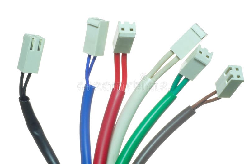 Cable with plugs stock photo. Image of wire, electricity - 6674528