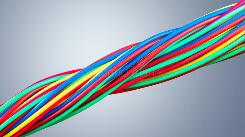 Cable stock illustration. Illustration of colored, backgrounds - 119376561