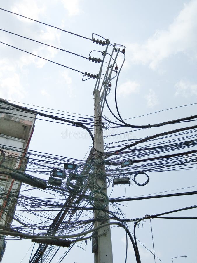 Cable stock image. Image of large, cable, lines, power - 139490053