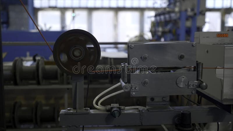 Cable Production Process, Mechanism in a Cable Factory. Creative ...