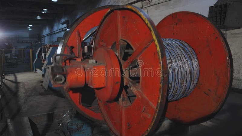 Cable Production Process, Mechanism in a Cable Factory Stock Footage ...