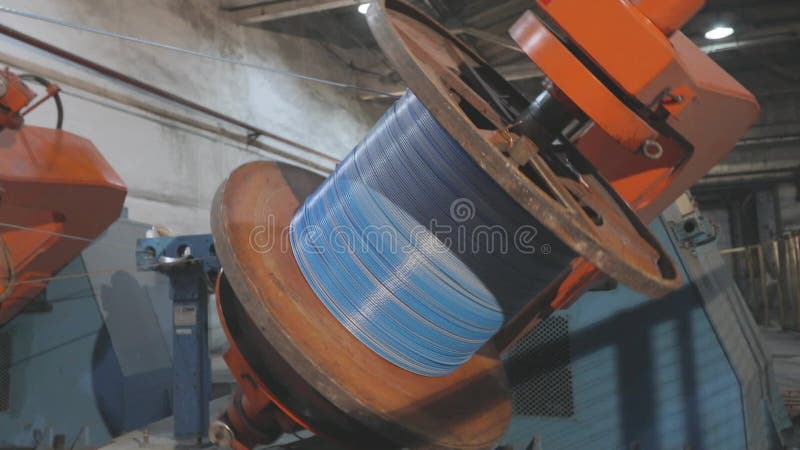 Cable Production Process. Multi-core Cable Weaving Process, Cable ...