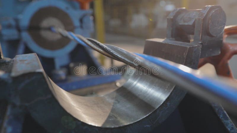 Cable Production Process, Mechanism in a Cable Factory Stock Footage ...